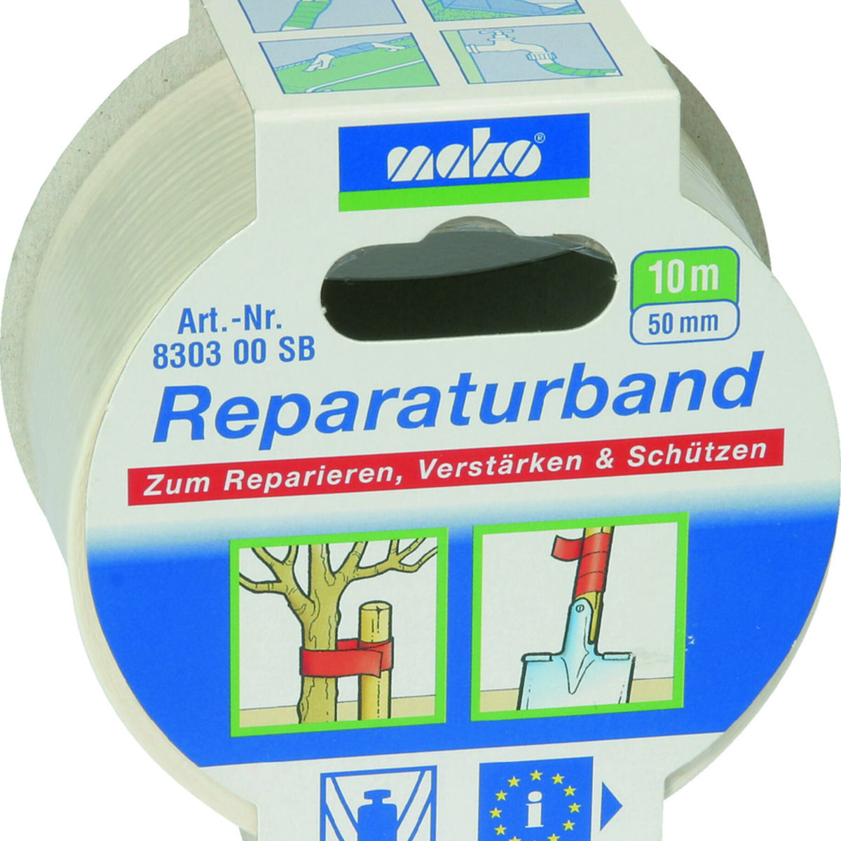 mako Planenreparaturband 10 m, wetterfestes Gewebeband, strapazierfähi ...