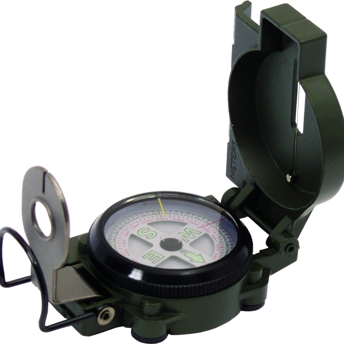 Peilkompass aus schwarzem Metall, Navigationskompass, mit integrierter ...